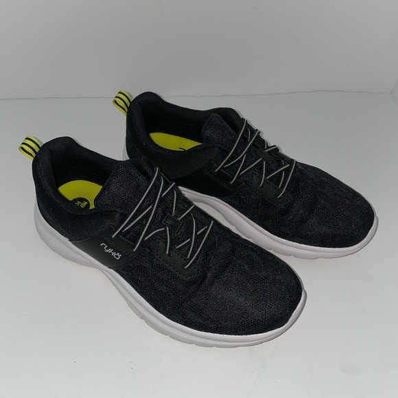 Ryka | Shoes | Ryka Knit Laceup Sneakers Wild Black | Poshmark